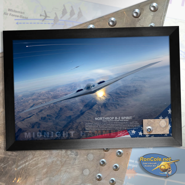 Midnight Hammer B-2 Spirit 'Stealth Bomber' Flown Titanium Skin Relic
